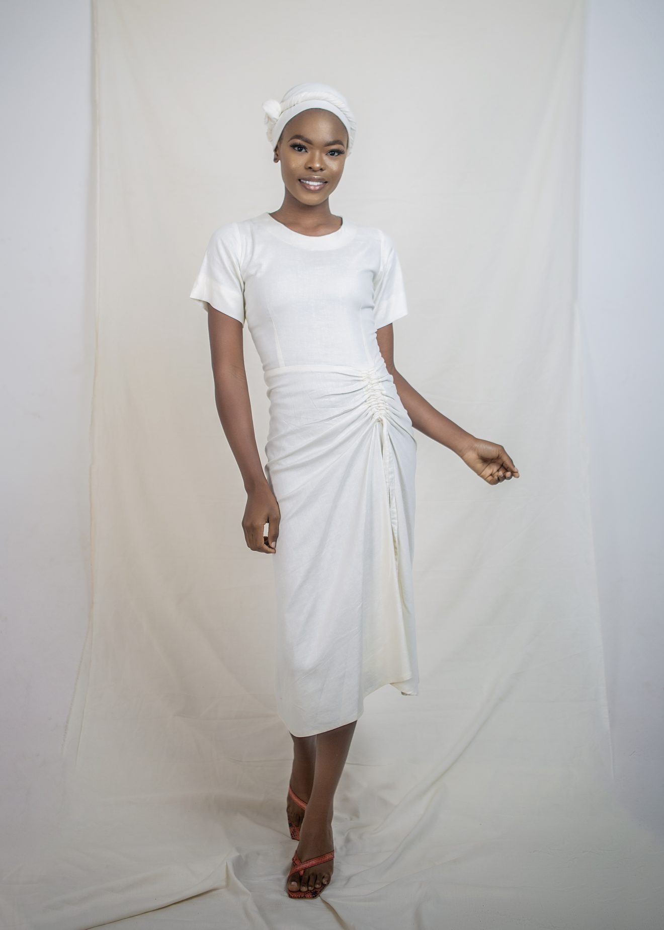 Ruched Dress - LAIDE FASH